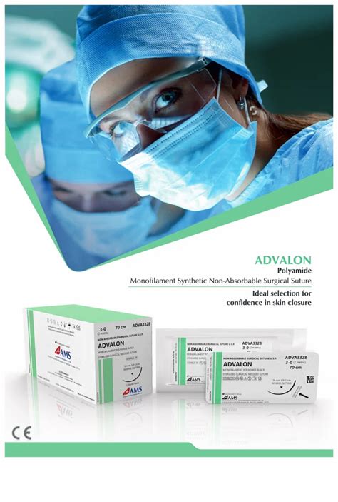 Black Monofilament Ams Suture Adva3328 3 0 At ₹ 860 Box In Hanumangarh