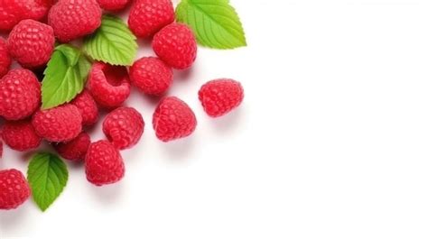 Premium Ai Image Raspberry On White Background Created With Generative Ai Technology