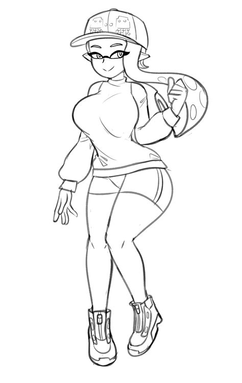 Rule 34 Big Breasts Clothed Clothing Dodo Bot Female Female Only Inkling Inkling Girl Nintendo