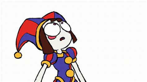 Pomni Running By Mcuantiqs On Deviantart