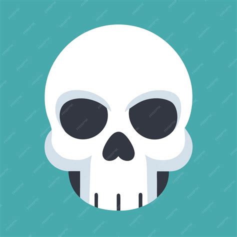 Premium Vector Simple Skull Vector Art Illustration