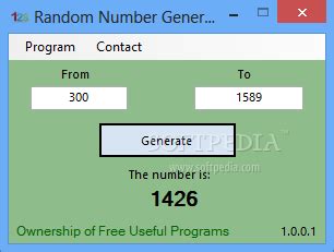 Random Number Generator Download Softpedia