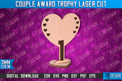 Couple Award Trophy Laser Cut Design Cnc File By Fly Design Couple Award Trophy Laser Cut Design Cnc File By Fly Design