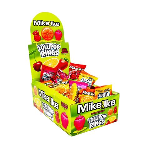 Flix Candy Ring Pop Mike N Ike Assorted 24ct Box Jacks Candy