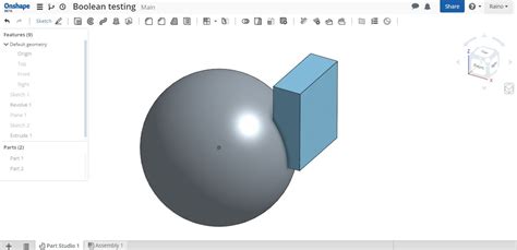 Boolean Keep Tool Onshape