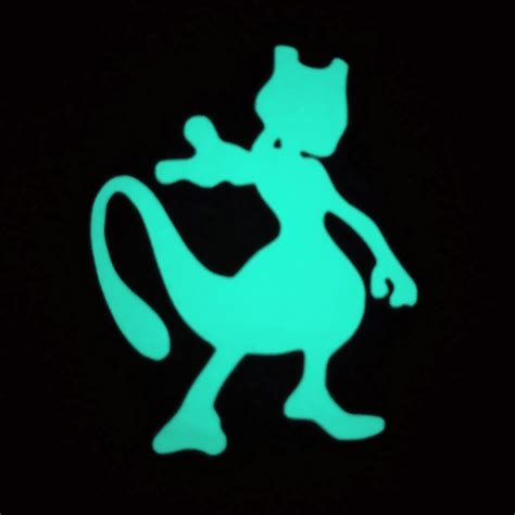 Pokemon Mewtwo Silhouette Vinyl Decal Etsy