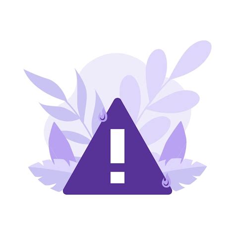 Premium Vector Warning Concept Flat Design