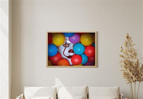 Clown In The Ball Pit Pennywise Fan Art Wall Decor Movie Poster