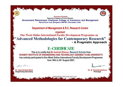 Aashish Dhiman On Linkedin Shobhituniversity