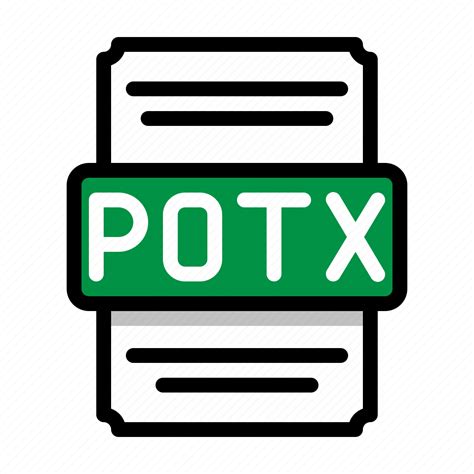 Potx Spreadsheet File Extension Format Document File Type Icon Download On Iconfinder