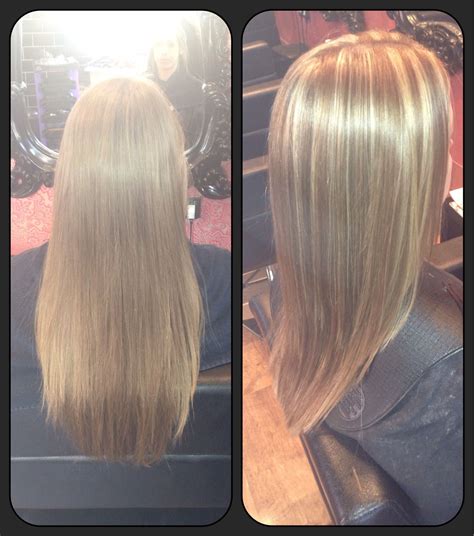 Before And After Virgin Hair With Highlights Pretty Hairstyles Hair