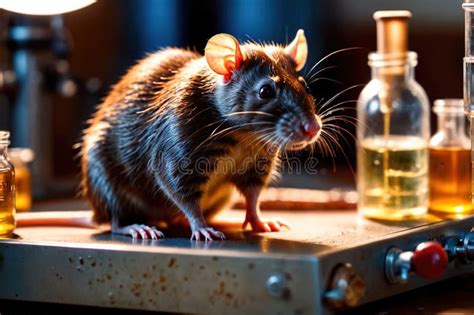 Rat In Science Laboratory Experimental Animal Experiments Animal