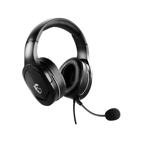 Msi Headset Head Band 35 Mm Connector Black Immerse Gh20 Bunnings