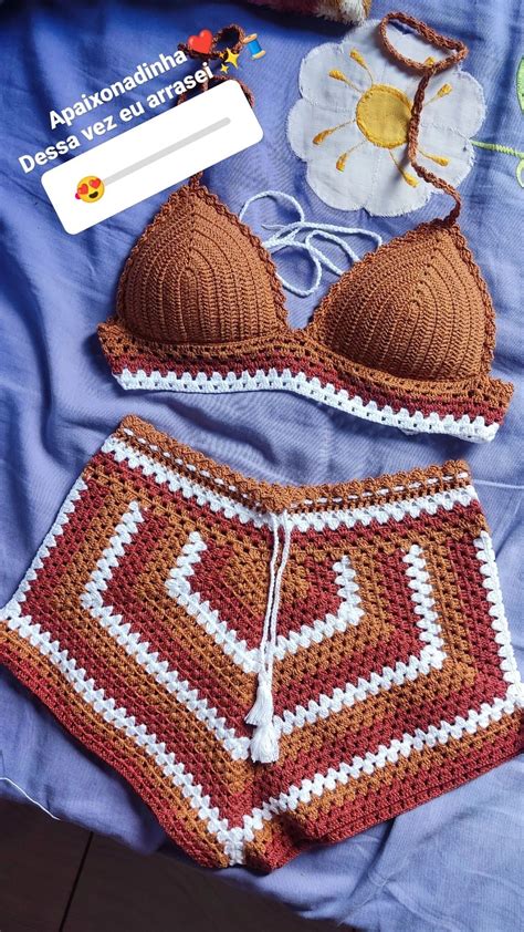 Conjunto Praia Em Crochê Estilo Resort Saia Assimetrica Noiva Moderna
