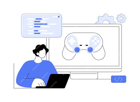 Premium Vector Computer Games Development Abstract Concept Vector