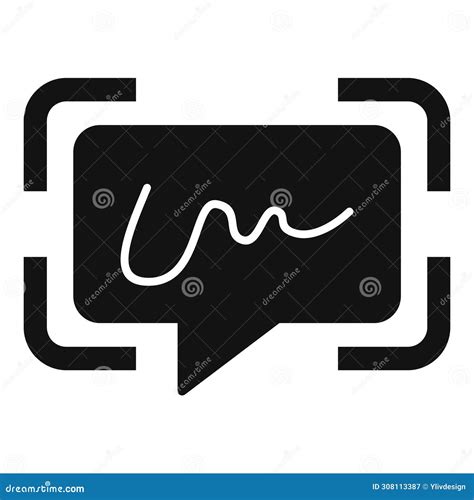 Handwriting Identification Message Icon Simple Vector Check Data Stock