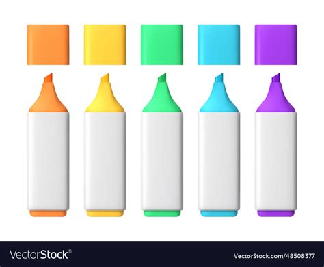 Mock Up Pen Marker Royalty Free Vector Image Vectorstock