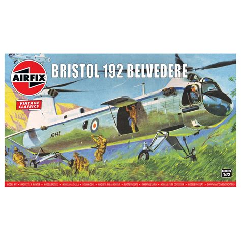 Airfix Vintage Classics Bristol 192 Beldiver Helicopter Model Kit Scale 1 72