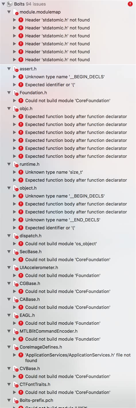 Objective C Xcode Build Creation Errors On Generic Ios Device Stack