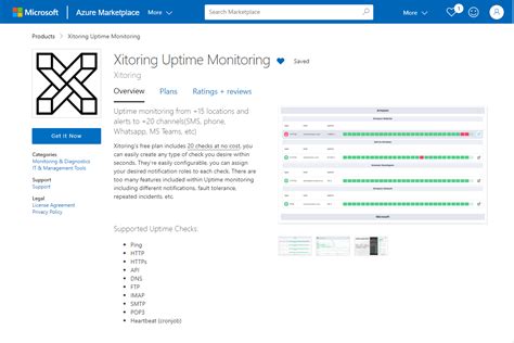 microsoft azure monitoring marketplace xitoring