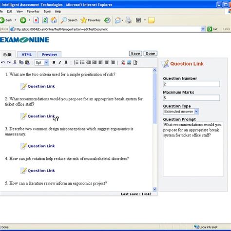 Screenshot Of Test Authoring Interface Download Scientific Diagram