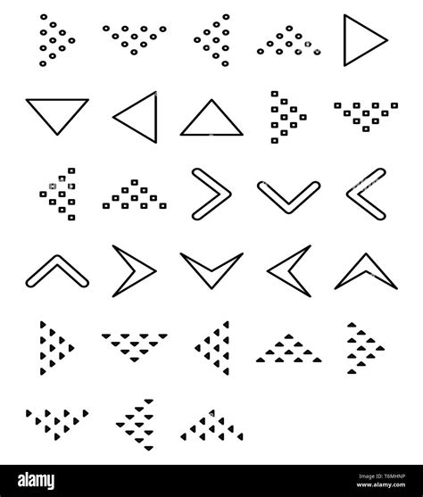 Set Of Vector Arrows Arrows Vector Collection Icon Editable Stroke