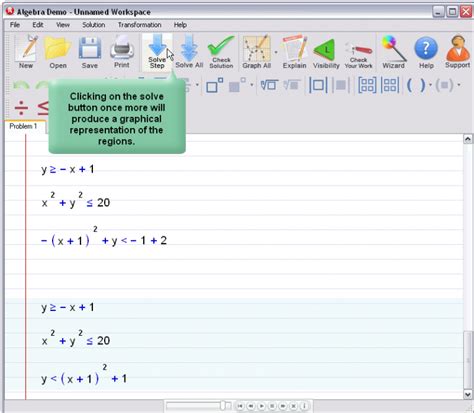 Algebrator Graphing Inequalities