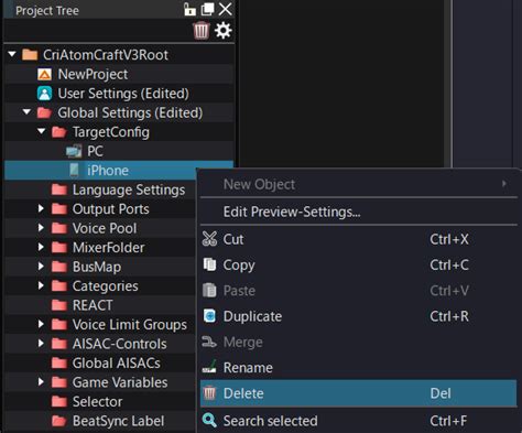 CRI ADX Tools Manual Add Delete Target Config