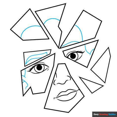 How To Draw A Broken Mirror Really Easy Drawing Tutorial