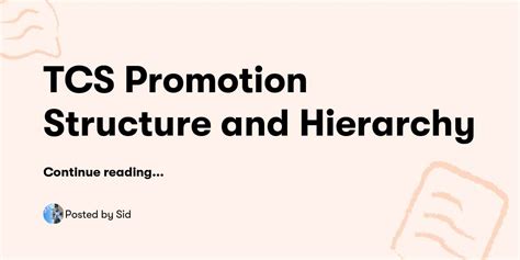 Tcs Promotion Structure And Hierarchy — Sid Buymeacoffee