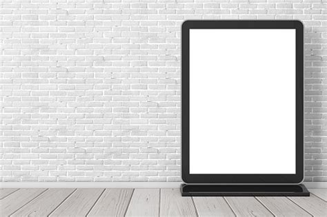 빈 무역 박람회 Lcd 화면은 디자인을위한 템플릿으로 서있습니다 3d 렌더링 판매 시점 관리에 대한 스톡 사진 및 기타 이미지 판매 시점 관리 Lcd 광고 Istock