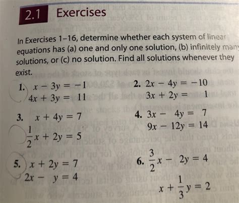 Solved 21 Exercises In Exercises 1 16 Determine Whether
