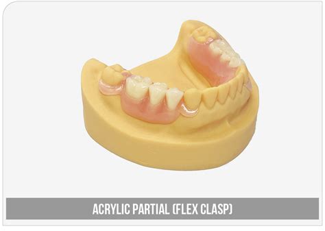 Acrylic Partial Flex Clasp Solutions Dental Lab