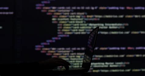 Hacker Writing Code Cracking Computer Stock Footage SBV Storyblocks