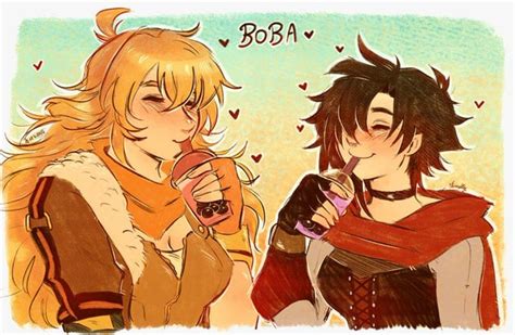 Sisters Enjoying Boba By Etincelle R Rwby