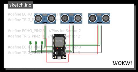Smart Parking Using Ultrasonic Sensor Project Wokwi Esp32 Stm32