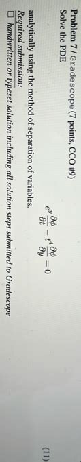 Problem 7 ﻿gradescope 7 ﻿points Cco 9solve The