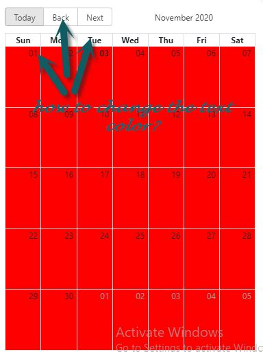 Reactjs Change The Color Of Calendar Dates React Big Calendar Stack Overflow