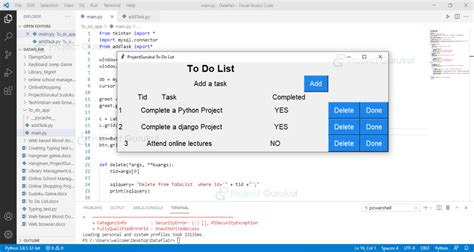 Create To Do List In Python Project Gurukul