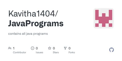 github kavitha1404 javaprograms contains all java programs