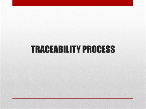 Traceability Pptx