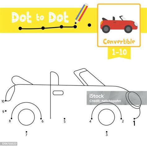 도트 교육 게임 및 색칠 공부 컨버터블 만화 캐릭터 측면 보기 벡터 일러스트 0명에 대한 스톡 벡터 아트 및 기타 이미지 0명 10 교육 Istock