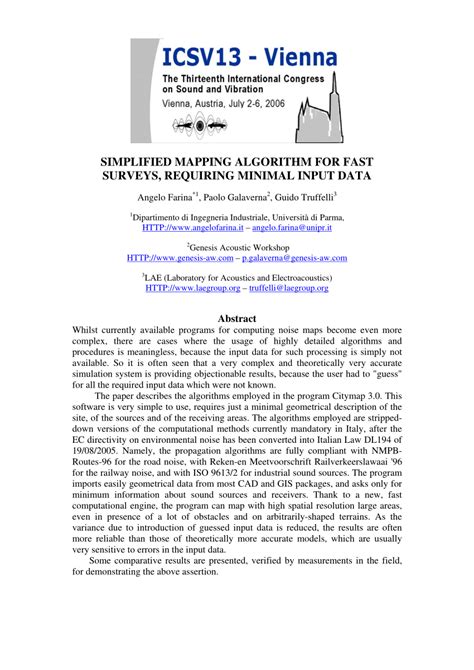 Pdf Simplified Mapping Algorithm For Fast Surveys Requiring Minimal