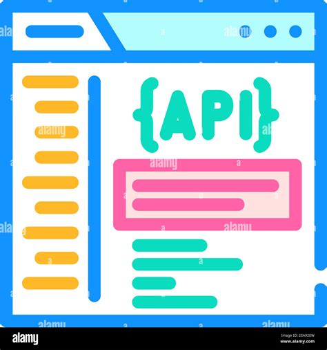 Api Documentation Technical Writer Color Icon Vector Api Documentation