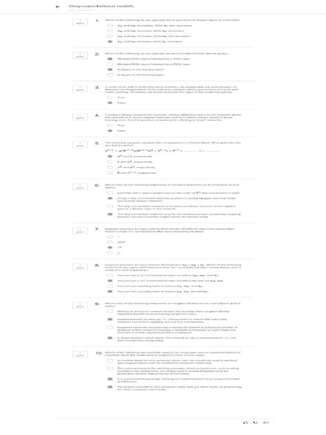 Week 2 Quiz Deep Convolutional Models Pdf