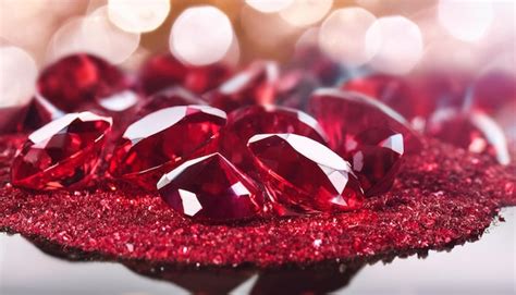 Ruby Gems With A Blur Background Premium Ai Generated Image