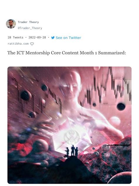 the ict mentorship core thread by trader theory sep 28