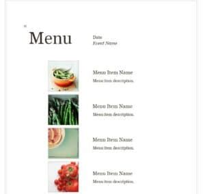 Top Menu Templates Word Word Excel Fomats