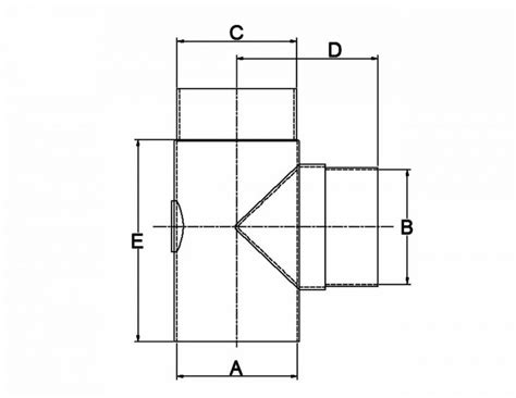 90° Tee With Cap Heat Design™