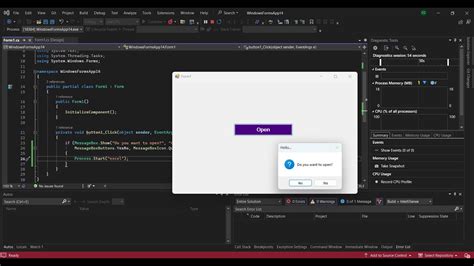 Create A Custom Messagebox In Visual Studio Windows Form Application Youtube